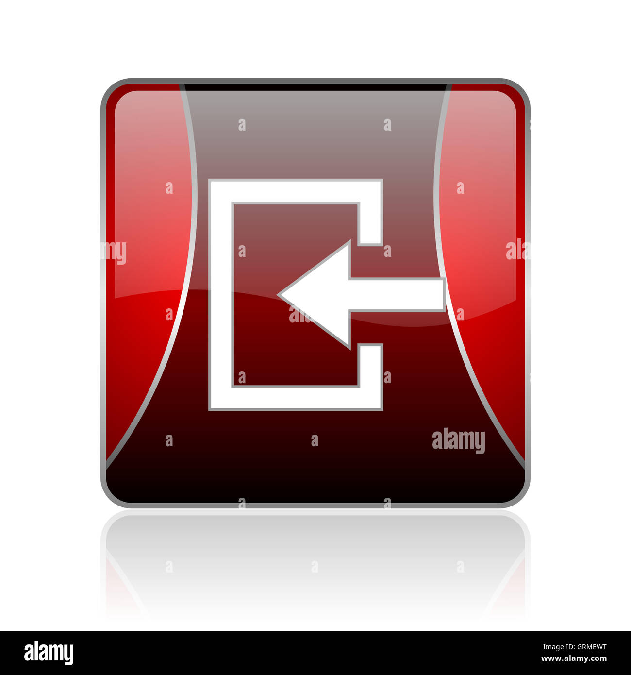 Enter black red square hi-res stock photography and images - Alamy