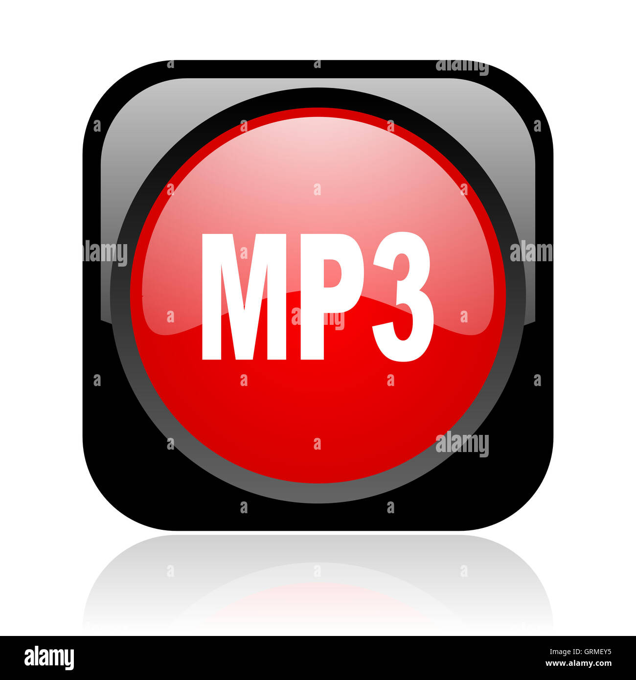 3d button musical sign icon hi-res stock photography and images - Alamy