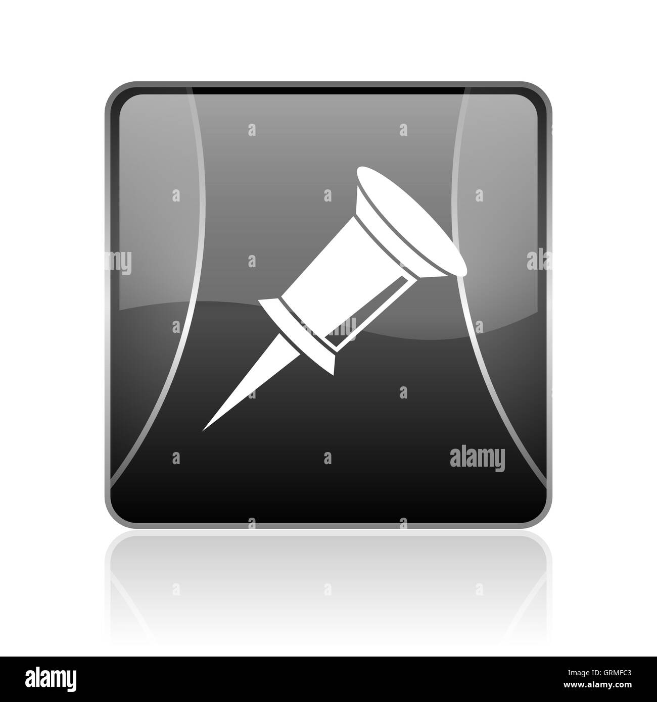 Pin button Black and White Stock Photos & Images - Alamy