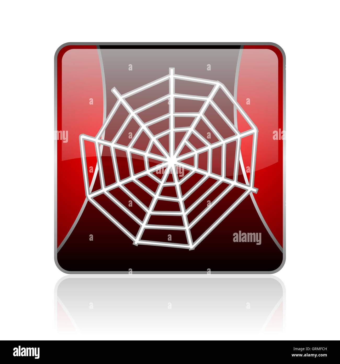 Spider net red icon Cut Out Stock Images & Pictures - Alamy