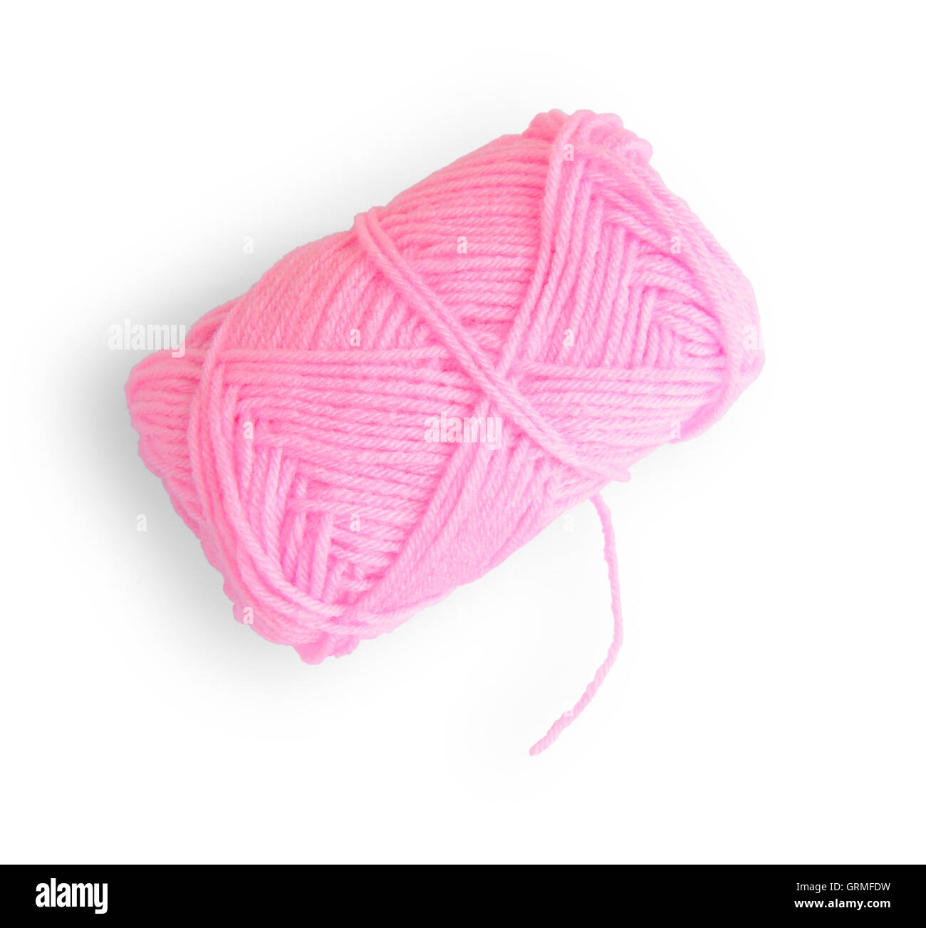 Pink knitting ball Stock Photo - Alamy