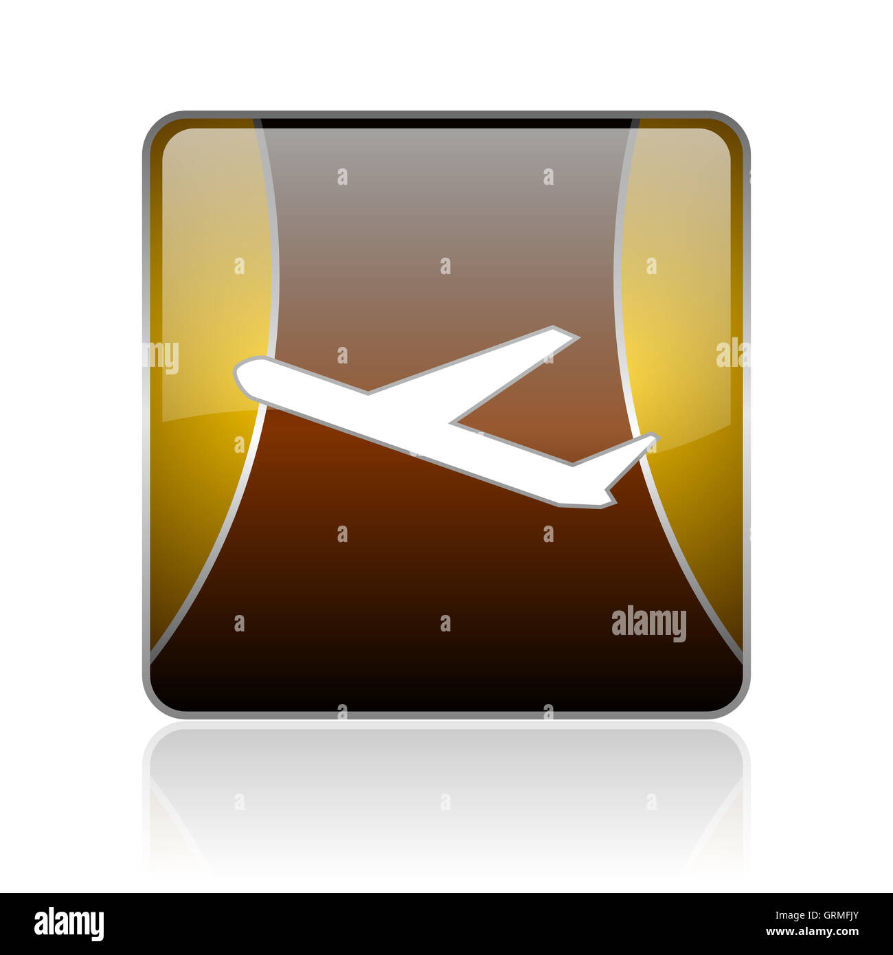Gold plane logo hi-res stock photography and images - Alamy