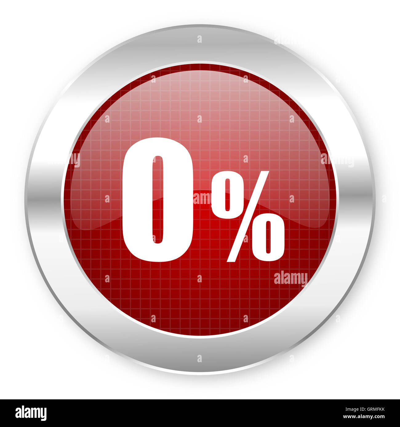 0 percent icon Stock Photo - Alamy
