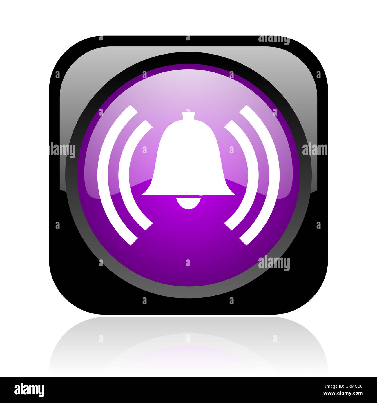 Alarm bell icon symbol 3d Cut Out Stock Images & Pictures - Alamy