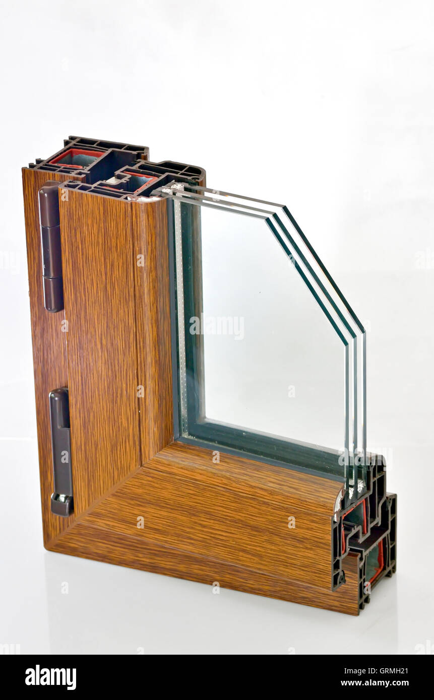 PVC window profile Stock Photo - Alamy