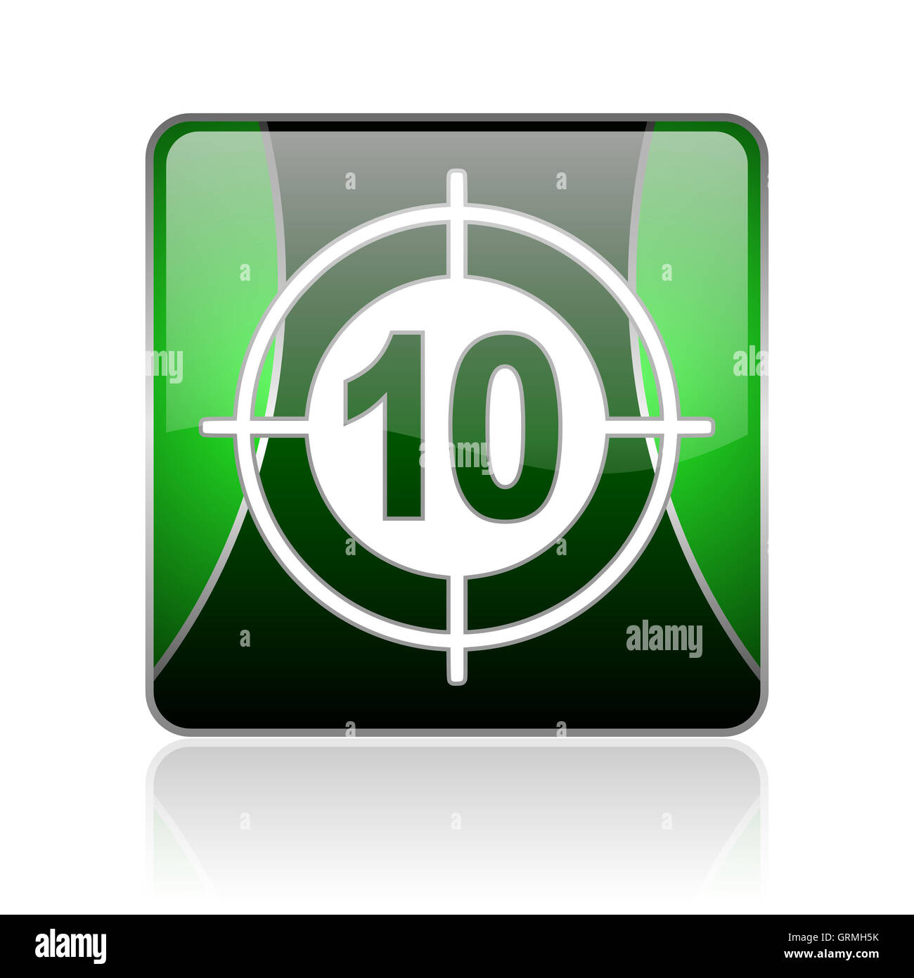Green icon target symbol hi-res stock photography and images - Alamy
