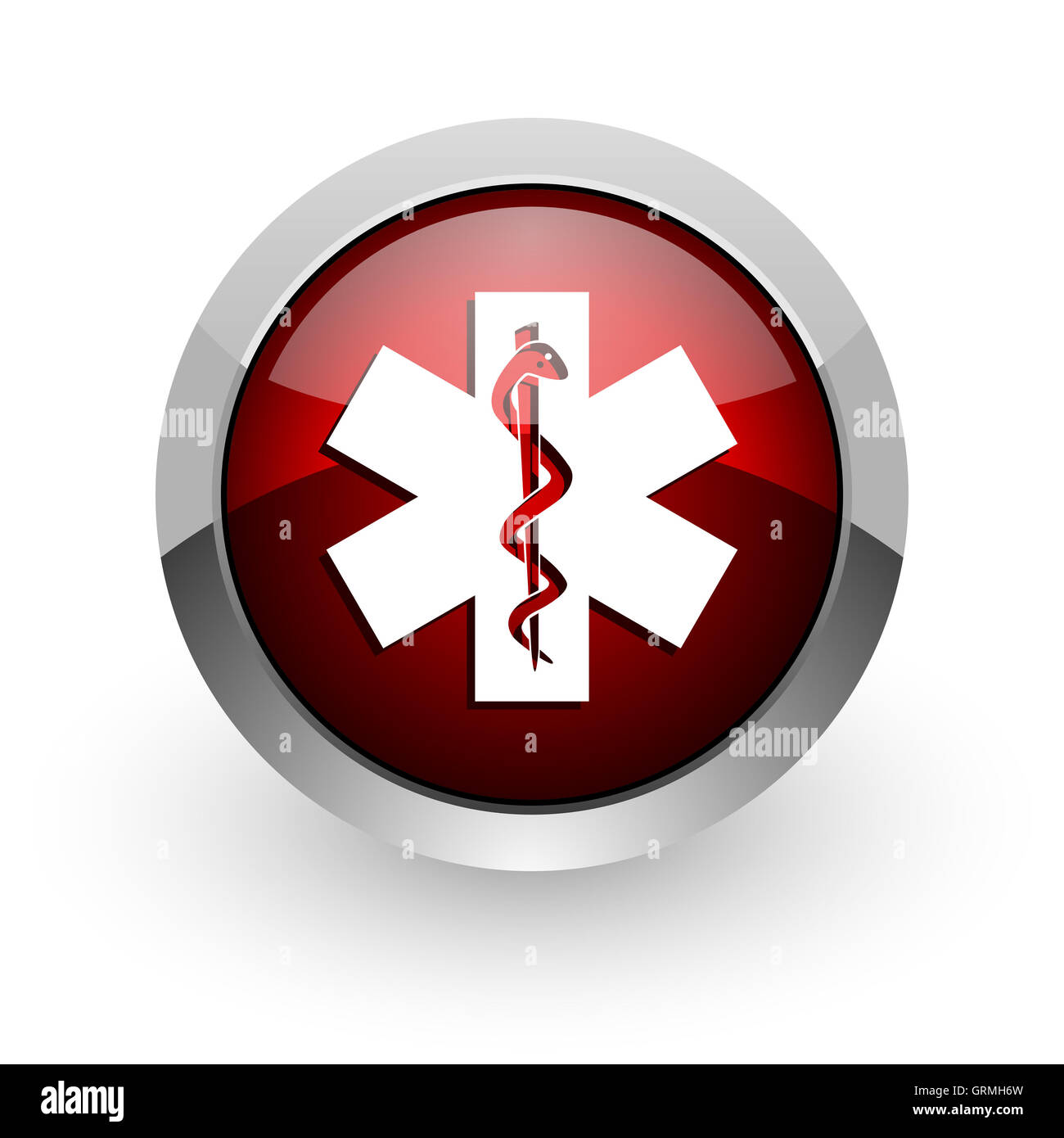 Red health care caduceus symbol hi-res stock photography and images - Alamy