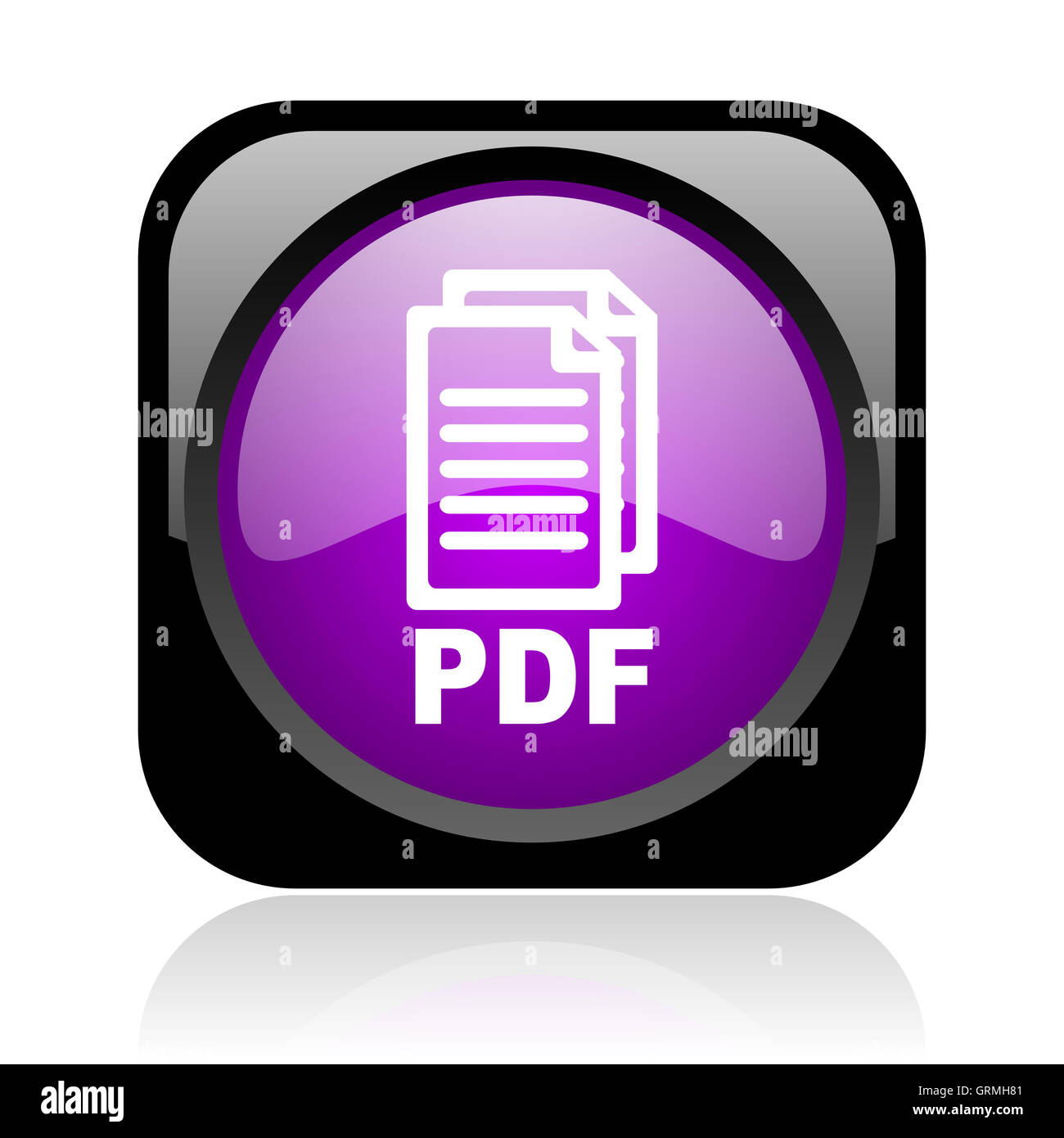 Black pdf icons hi-res stock photography and images - Alamy