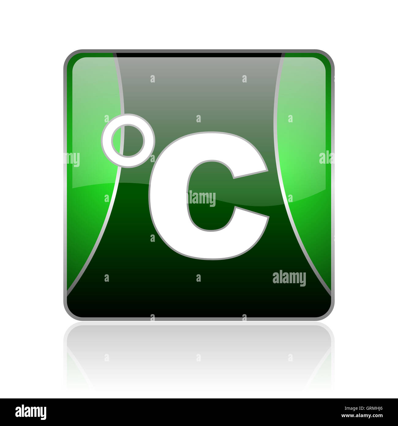 Green thermometer icon Cut Out Stock Images & Pictures - Alamy