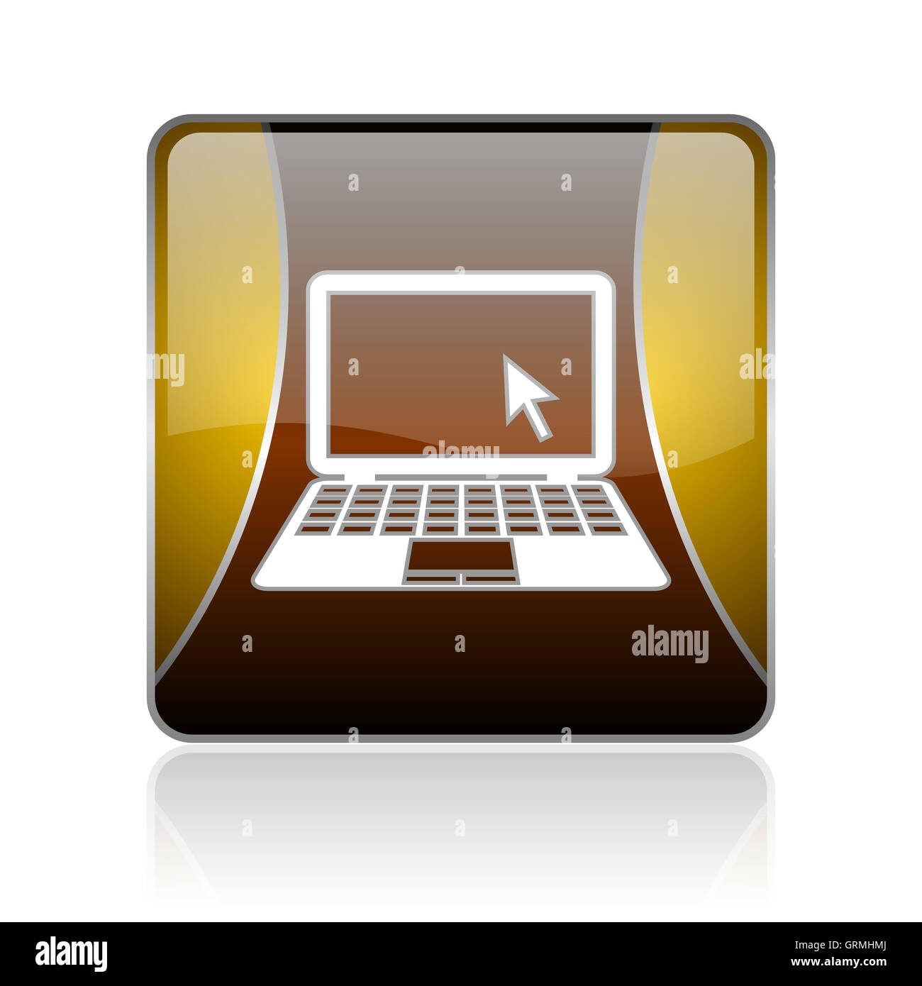 Golden 3d website icon Cut Out Stock Images & Pictures - Alamy