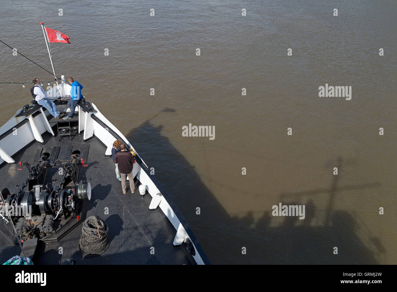 steam icebreaker ´Stettin´ on its way from Hamburg to Kiel, Kiel Canal ...