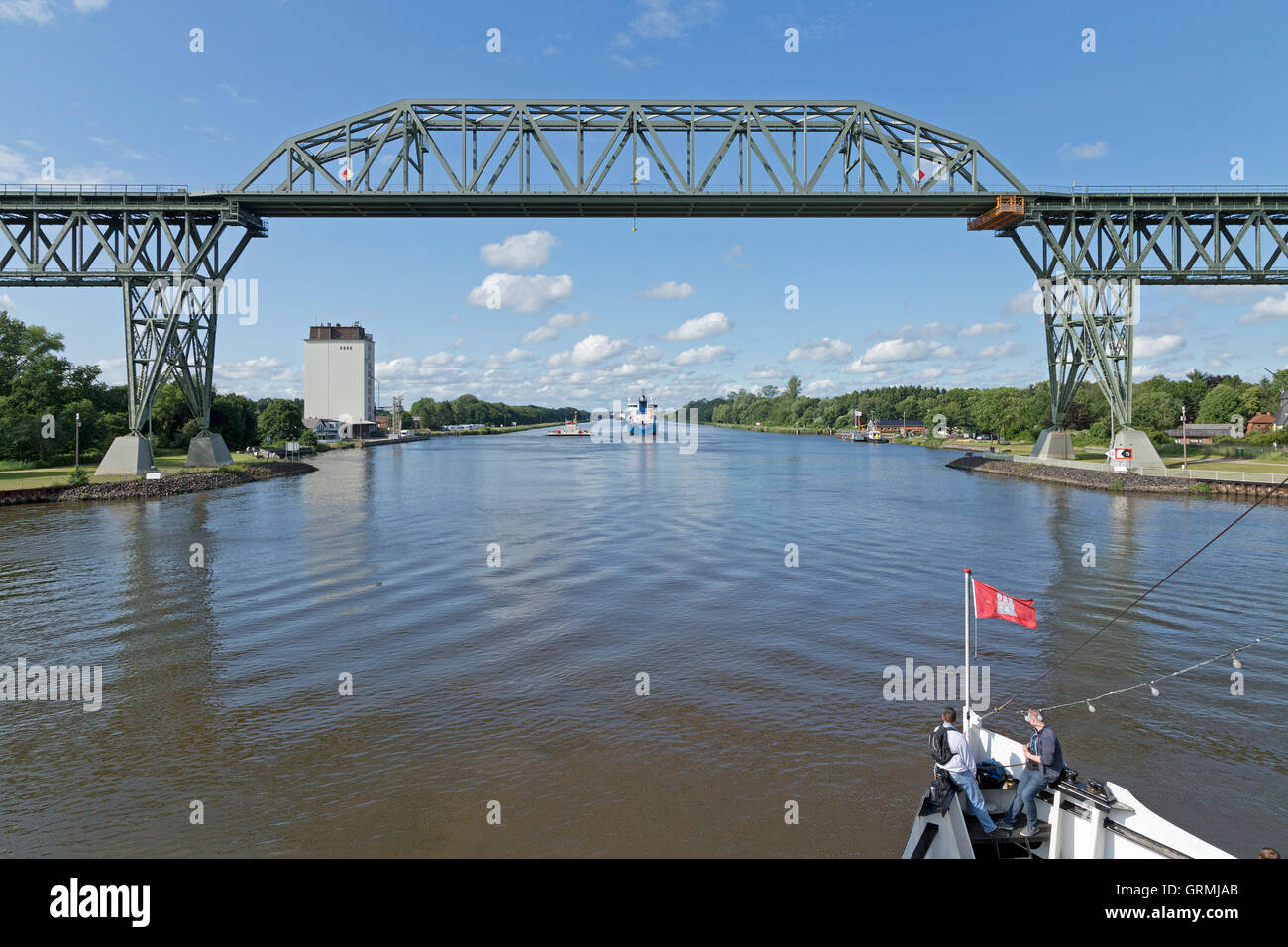 steam icebreaker ´Stettin´ on its way from Hamburg to Kiel, railway ...