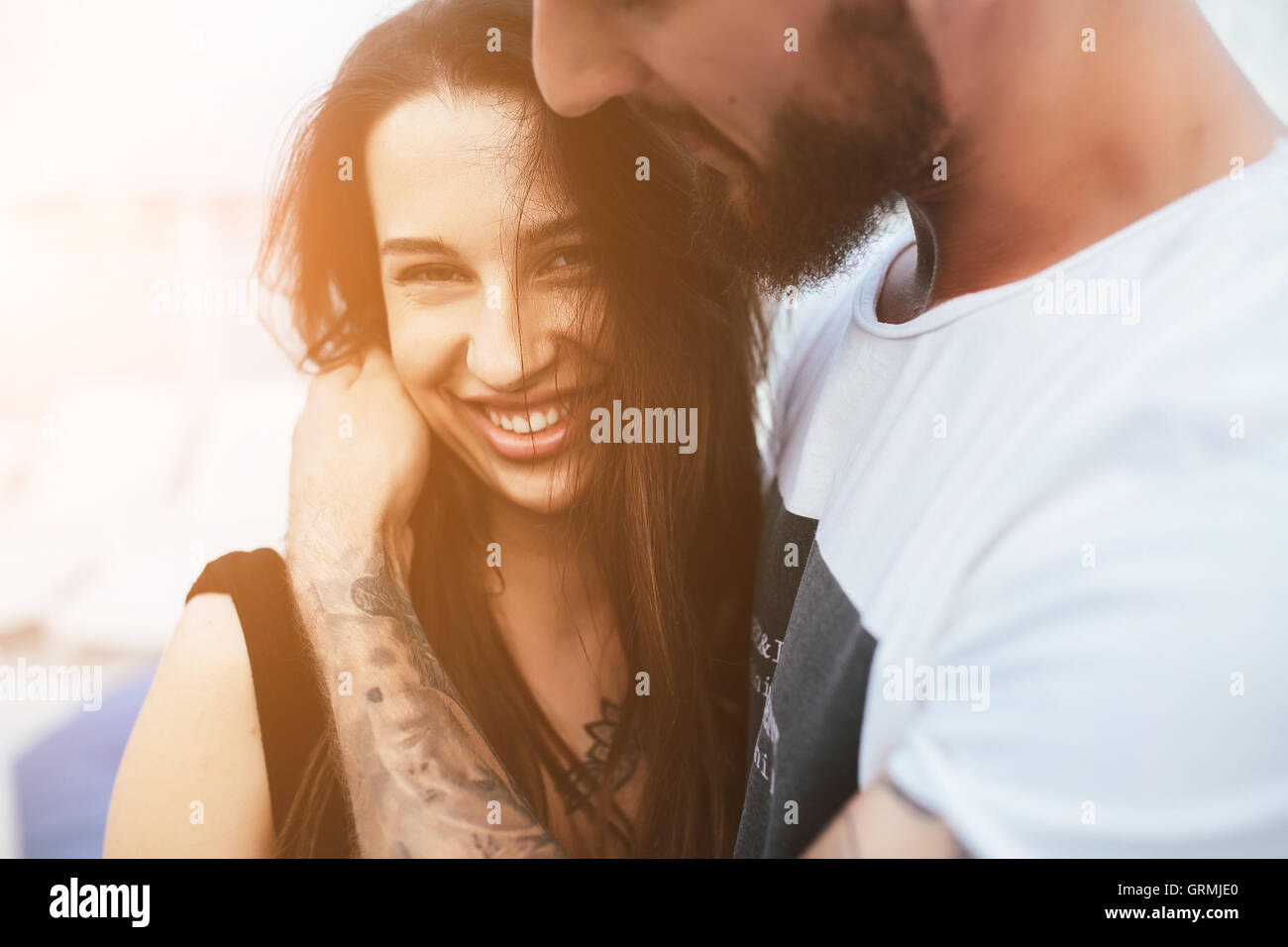 beautiful couple at close angle Stock Photo - Alamy