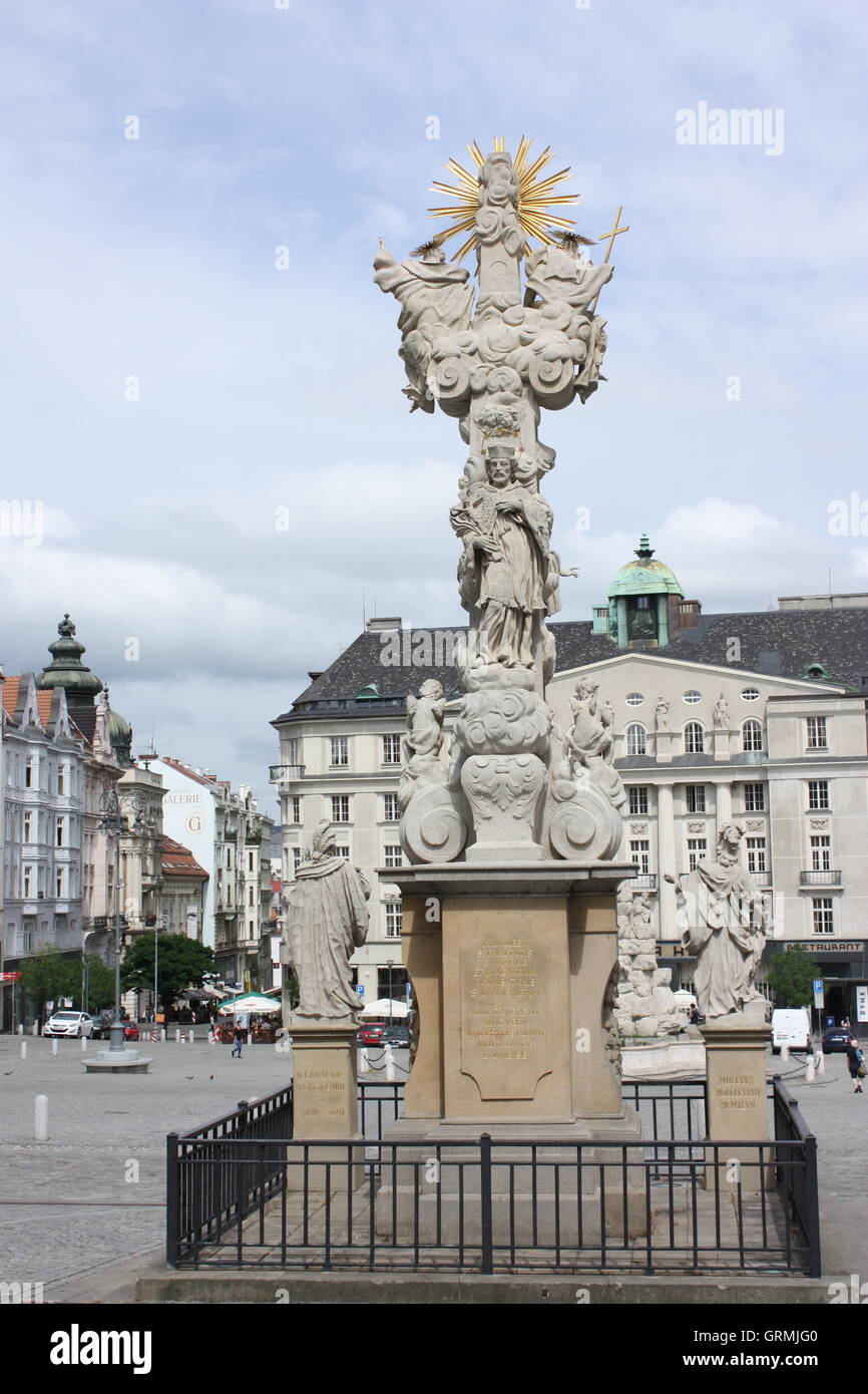 View of Cabbage Market Square, Brno, Czech Republic Stock Photo - Alamy