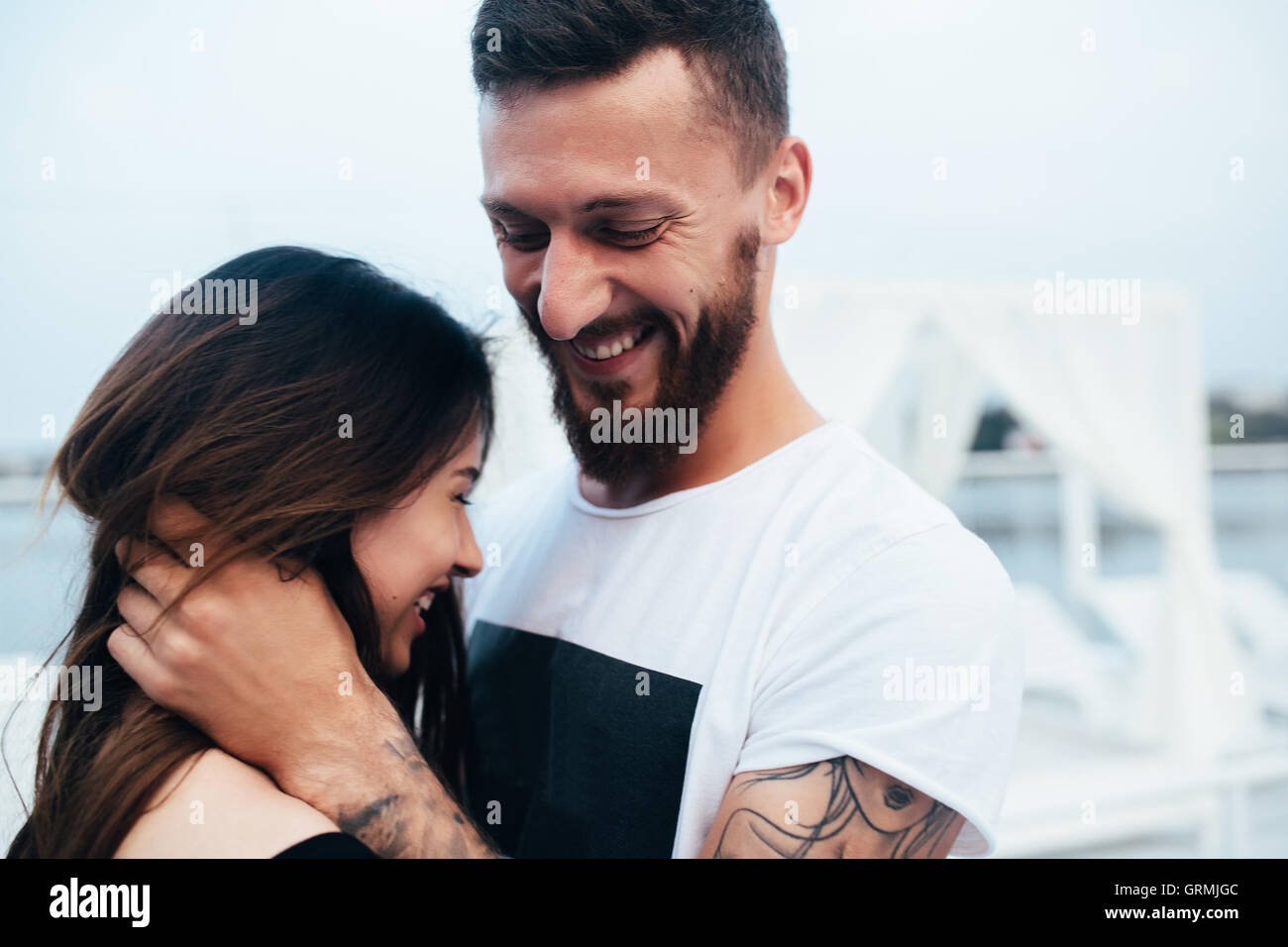 beautiful couple at close angle Stock Photo - Alamy