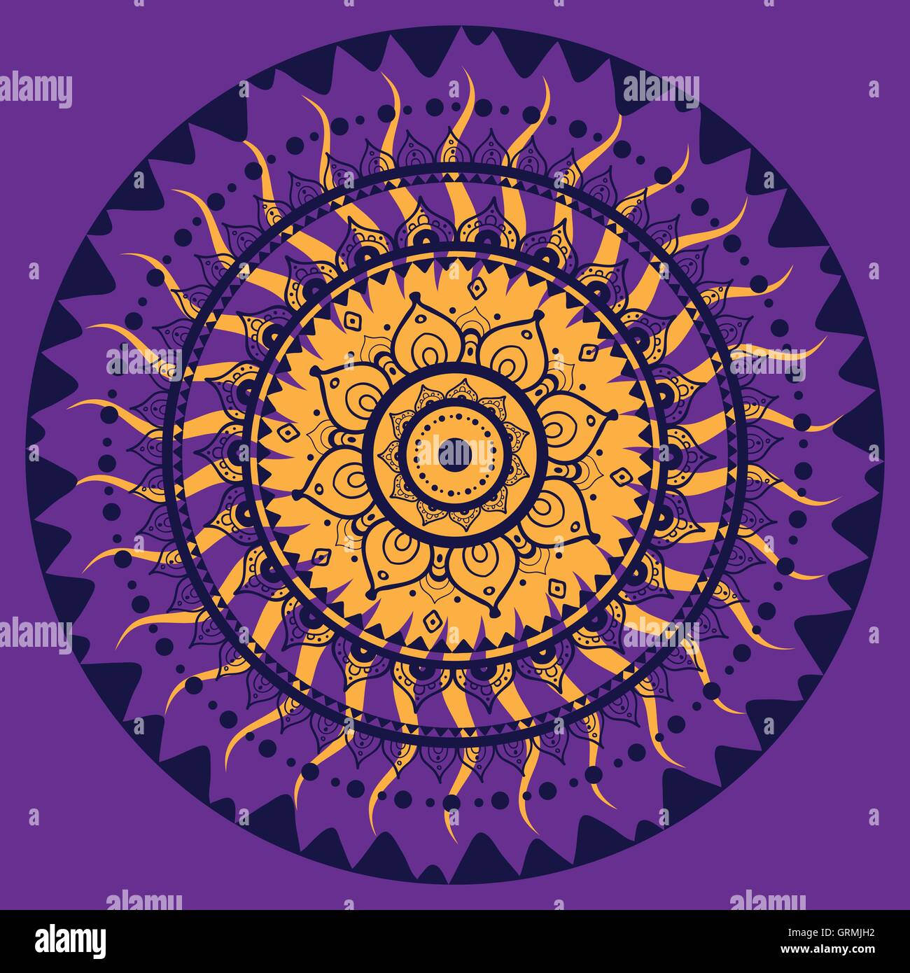 Mandala. Indian decorative pattern Stock Vector Image & Art - Alamy