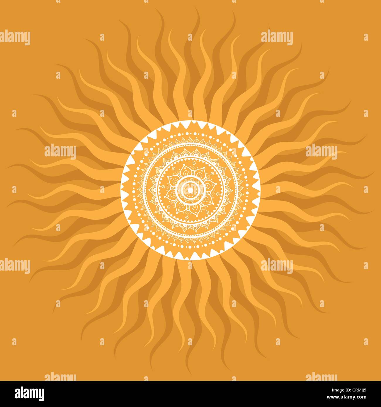 Mandala. Sun pattern Stock Vector Image & Art - Alamy