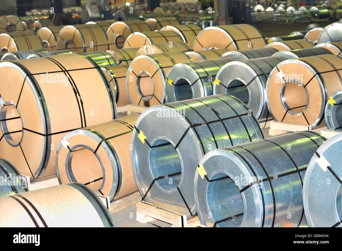 rolls of steel sheet Stock Photo - Alamy