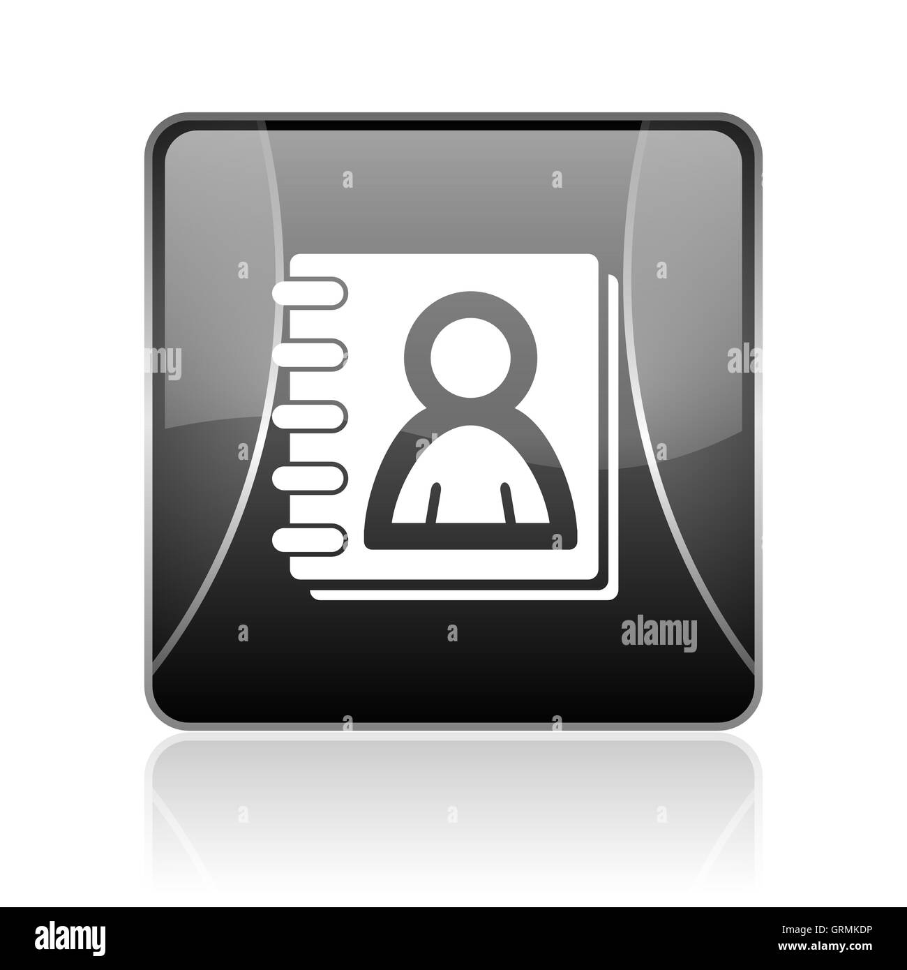Email address icon black square hi-res stock photography and images - Alamy
