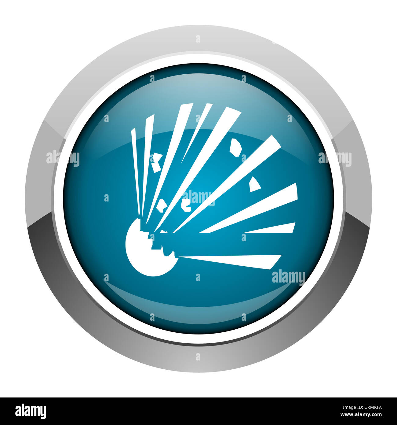 Explosion bomb icon Cut Out Stock Images & Pictures - Alamy