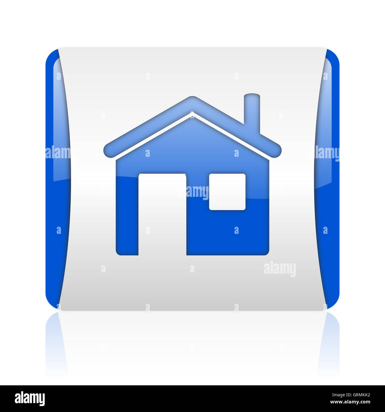 Blue home icon hi-res stock photography and images - Alamy