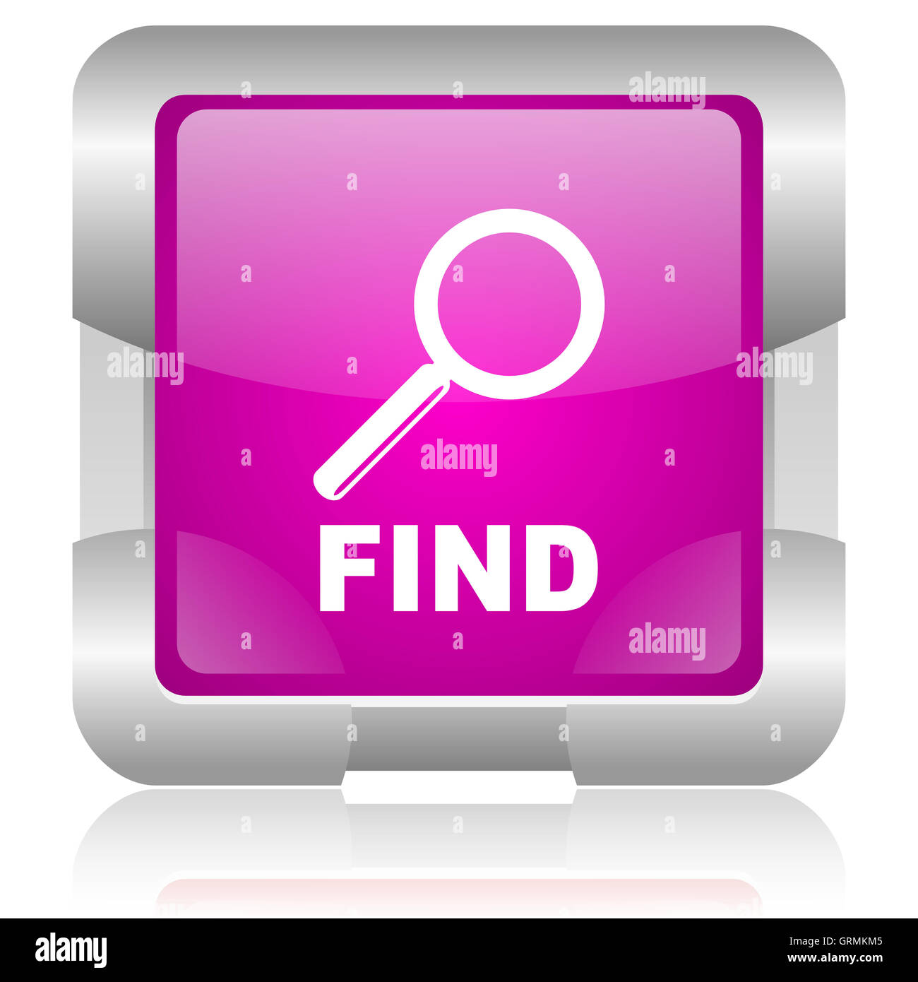 find pink square web glossy icon Stock Photo - Alamy