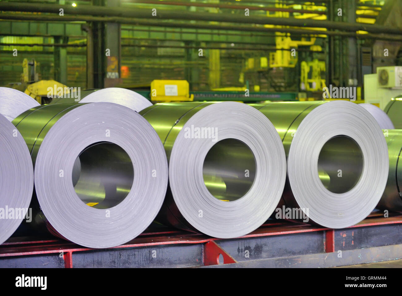 rolls of steel sheet Stock Photo - Alamy
