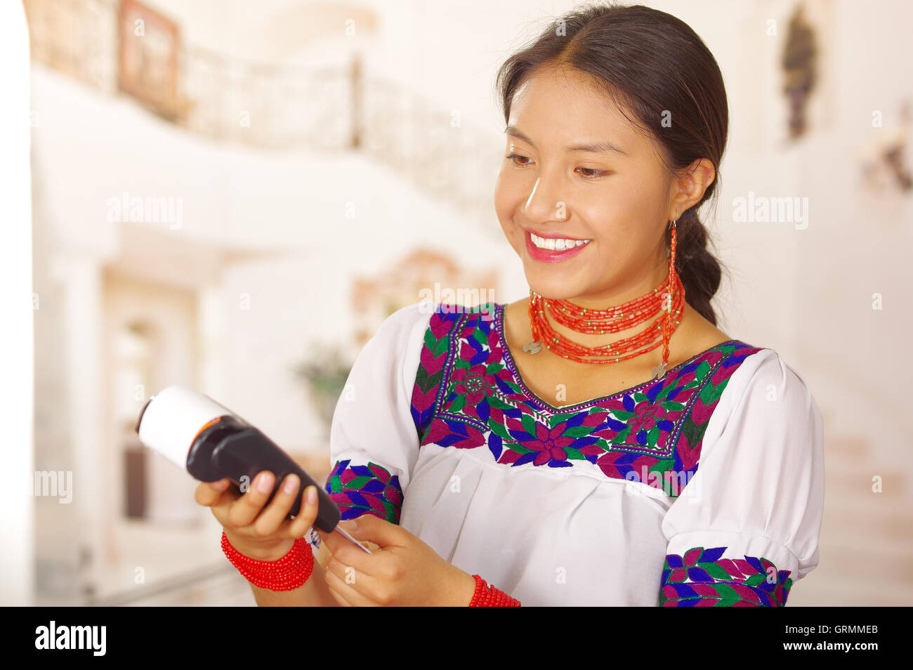 Native american employee hotel hi-res stock photography and images - Alamy