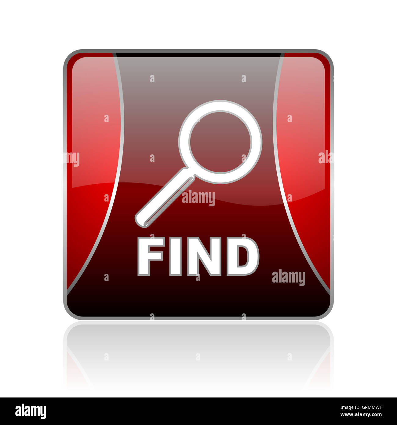 find red square web glossy icon Stock Photo - Alamy