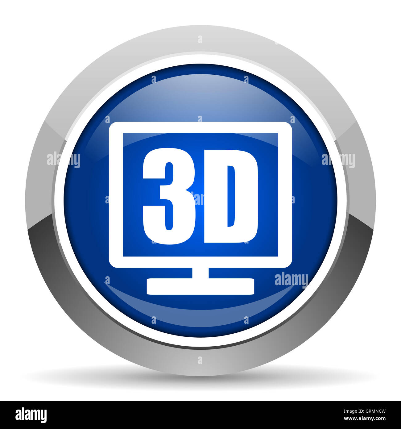 3d display icon Stock Photo - Alamy