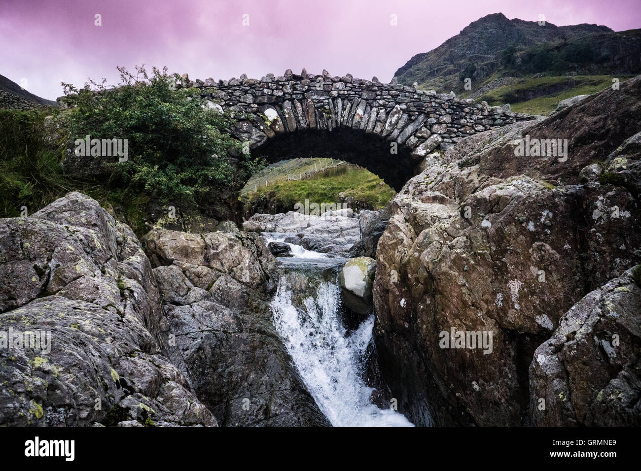 stockley bridge at dusk Stock Photo - Alamy