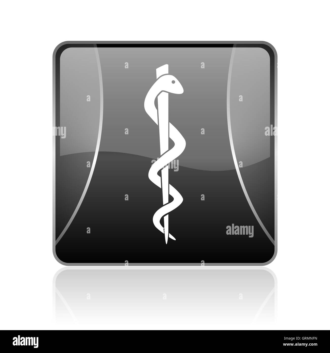 Caduceus symbol Black and White Stock Photos & Images - Alamy