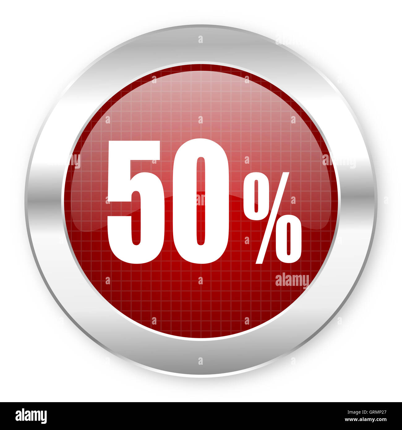 50 percent icon Stock Photo - Alamy