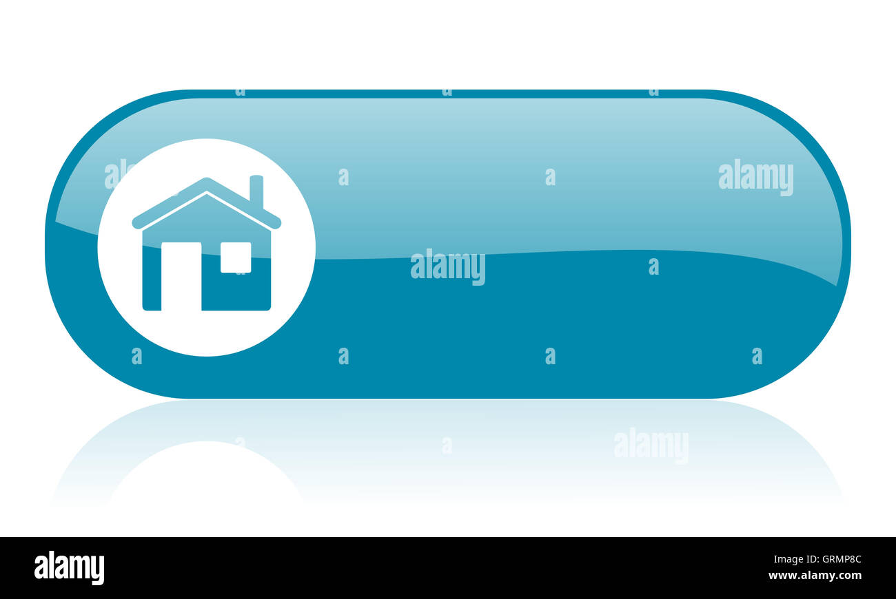 Home button blue hi-res stock photography and images - Alamy
