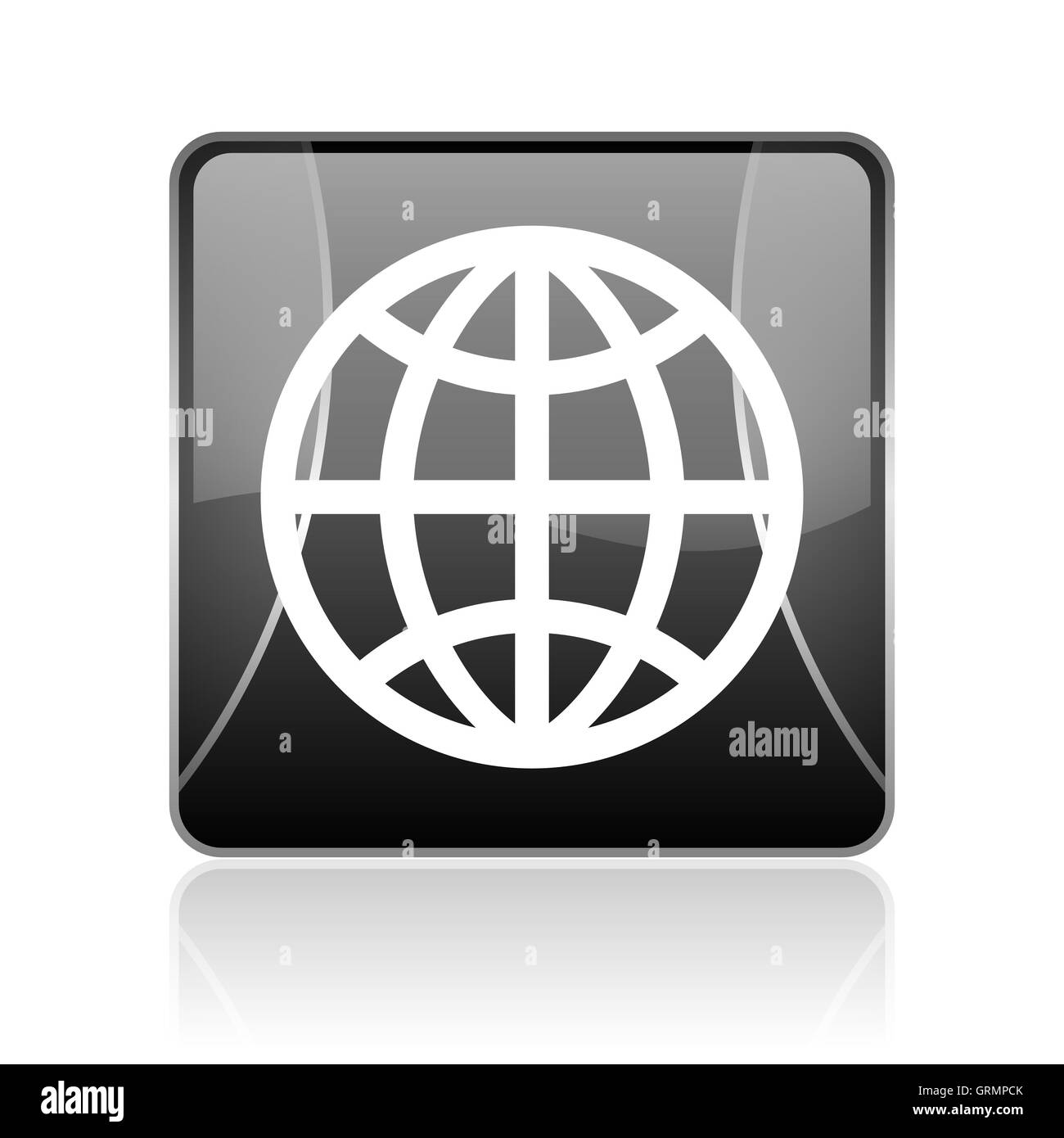 Web sign icon world Black and White Stock Photos & Images - Alamy