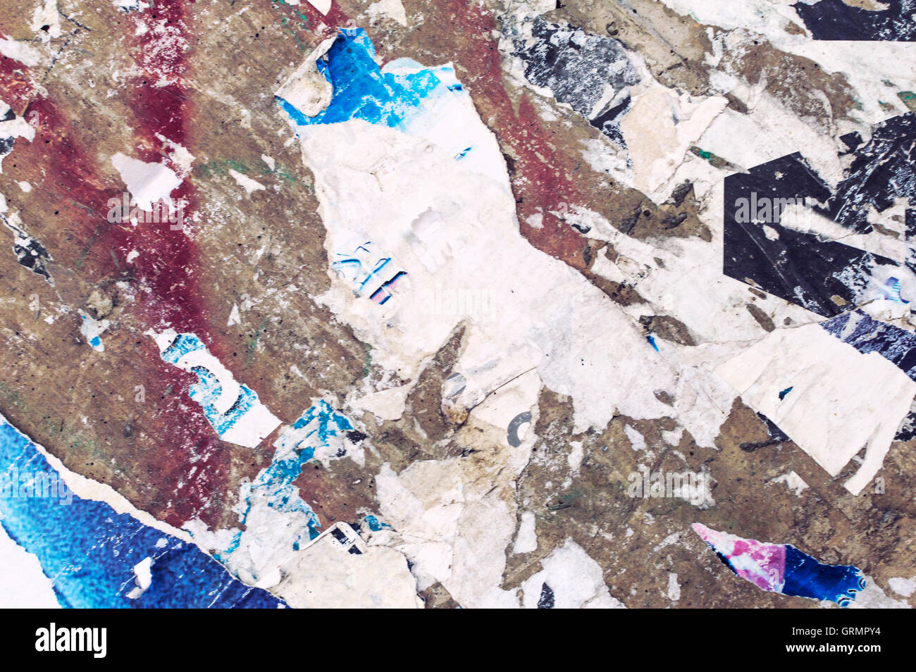 Torn posters grunge textures and backgrounds Stock Photo - Alamy