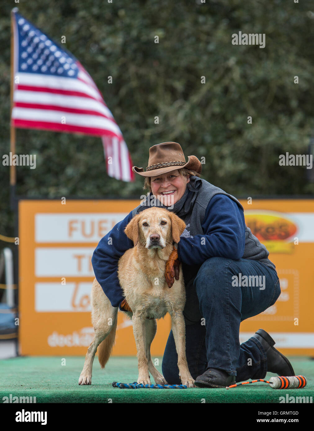 Dock Dog jumping competition in Charleston, South Carolina. Dogs can ...