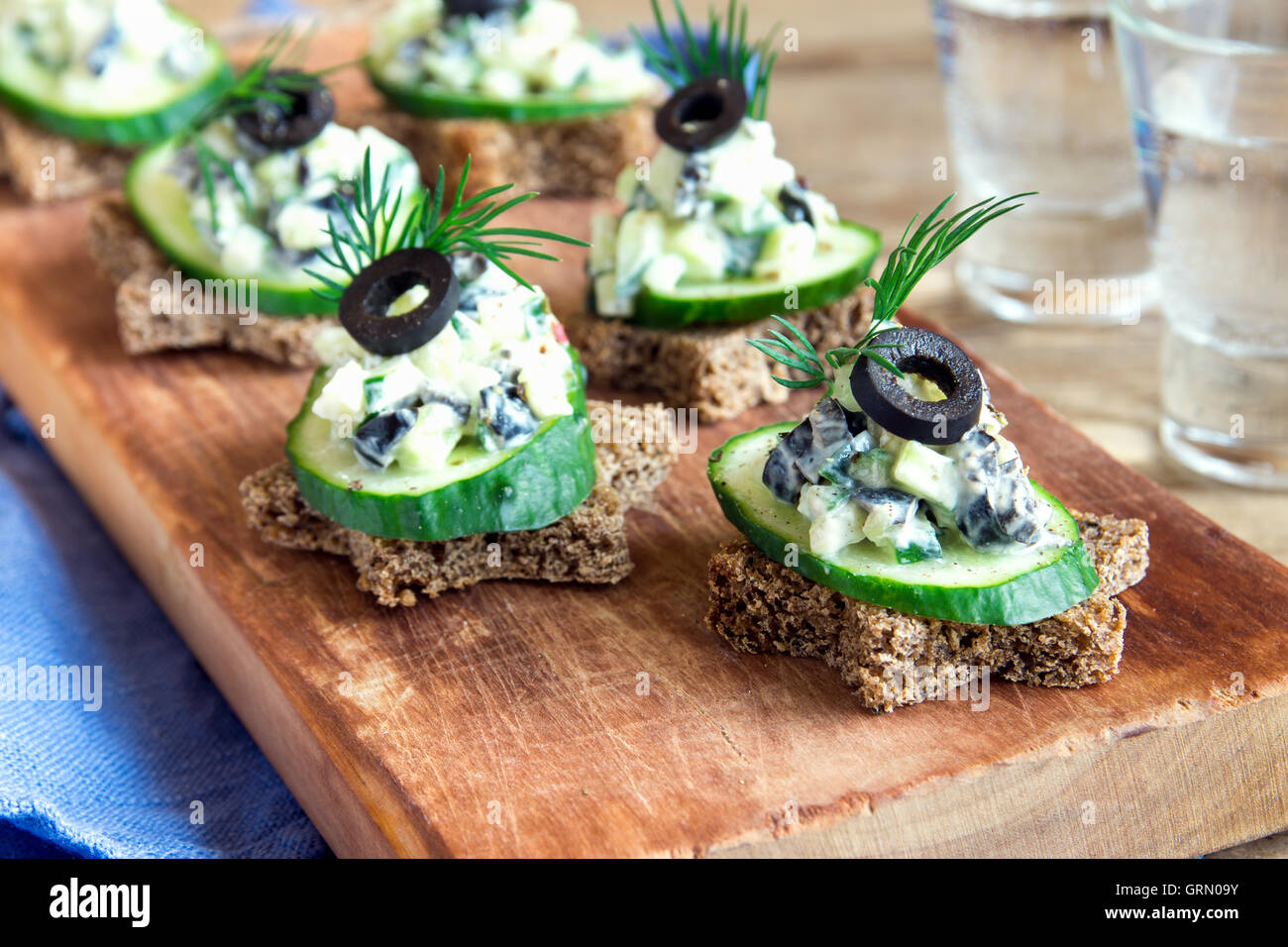 Mini sandwich canape hi-res stock photography and images - Alamy