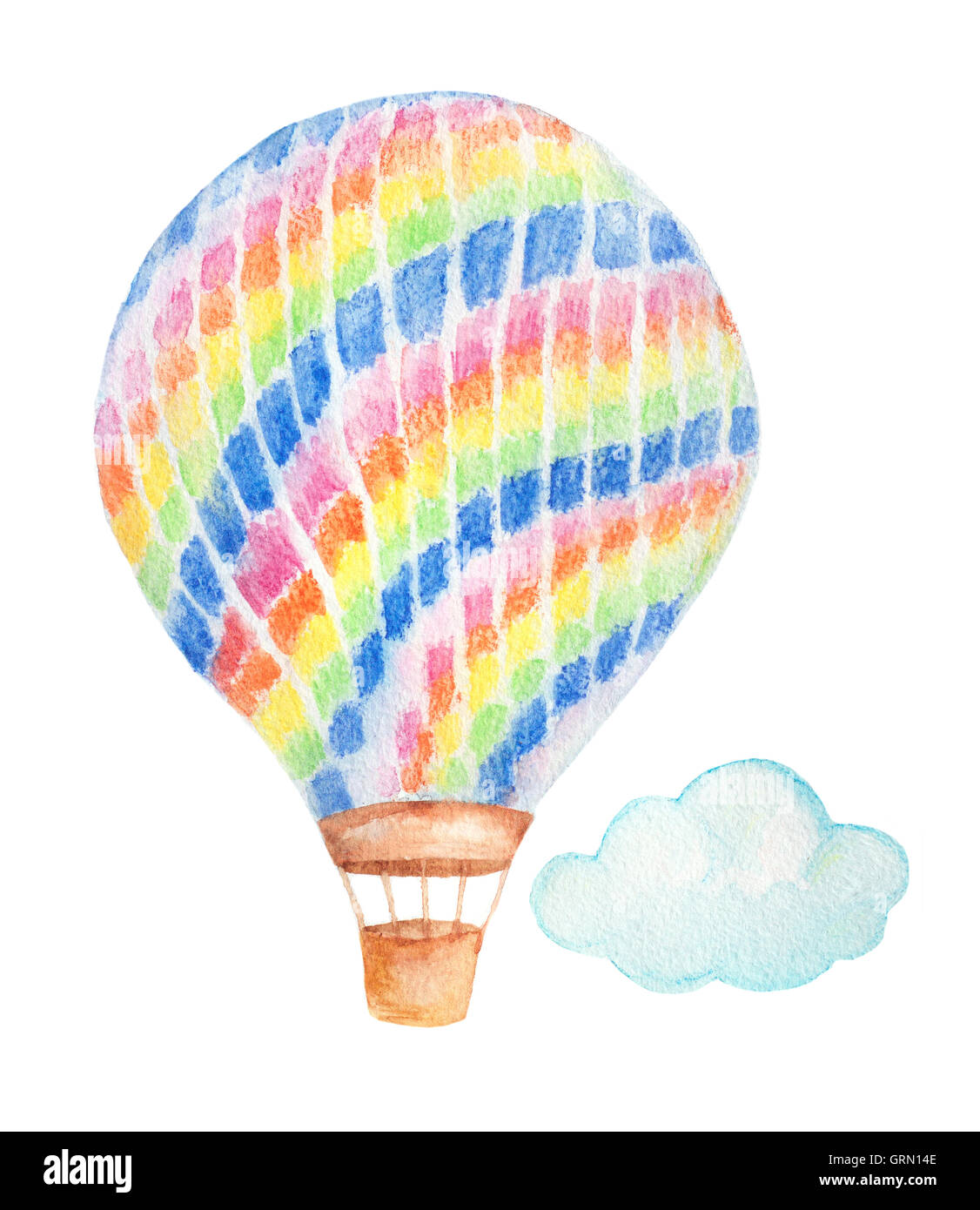 Balloon background hand drawn Cut Out Stock Images & Pictures - Alamy