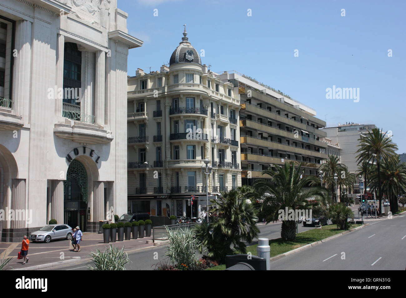 Beautiful hotel building on the Mediterranean coast Stock Photo - Alamy