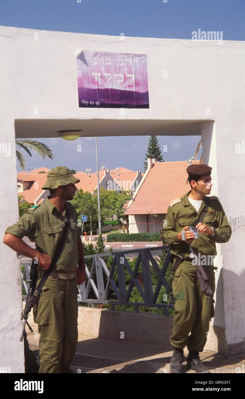 Gaza Strip Evacuation ("The Disengagement"), 2005 - historic photo. an ...