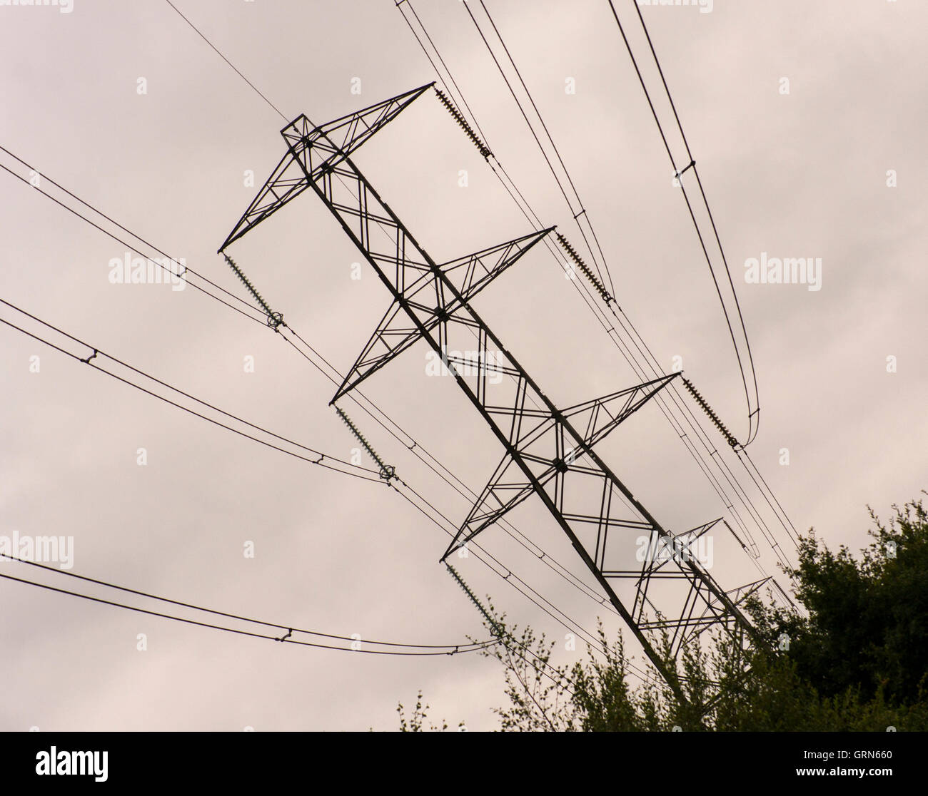 Electricity Pylon Uk And Countryside High Resolution Stock Photography ...