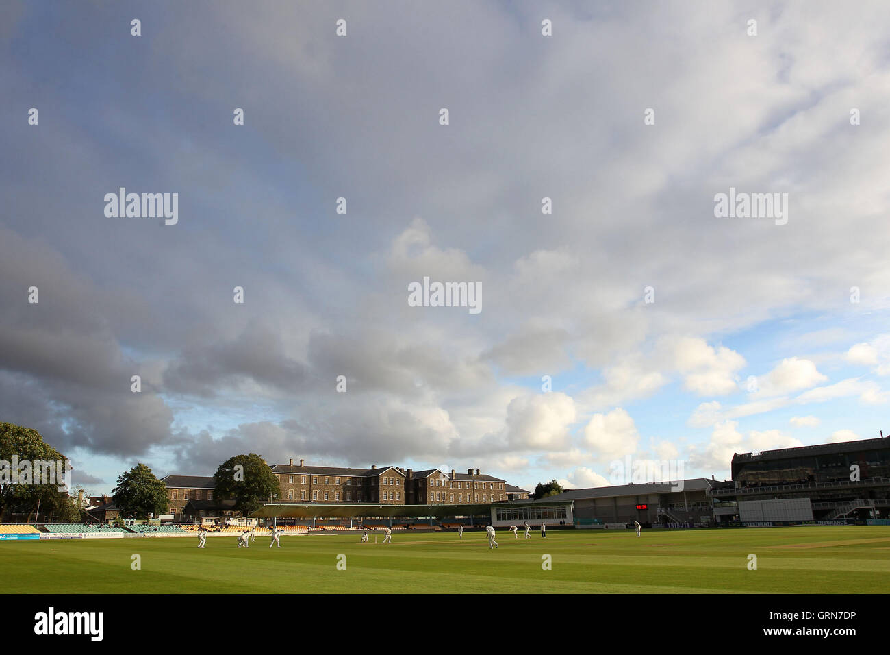 General view of play late on Day Two - Gloucestershire CCC vs Essex CCC ...