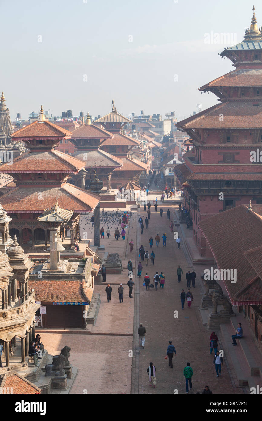 View of Durbar square, Patan, Nepal Stock Photo - Alamy