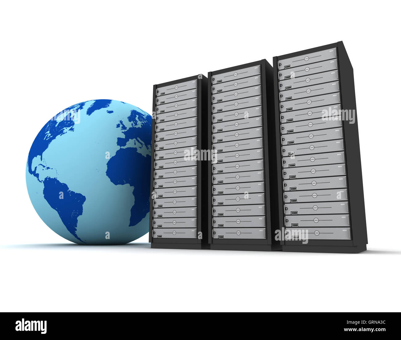 Data server racks hi-res stock photography and images - Alamy