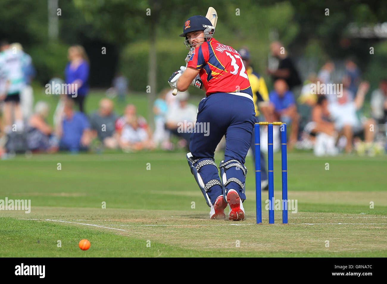 Jaik Mickleburgh in batting action for Essex - Upminster CC vs Essex ...
