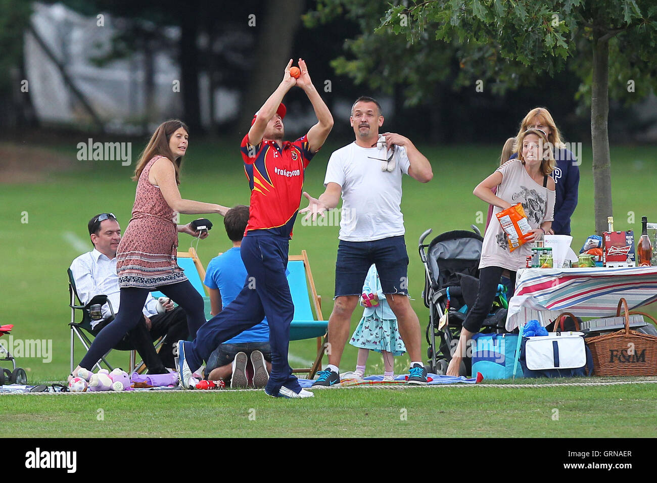 Jaik Mickleburgh of Essex takes a catch on the boundary - Upminster CC ...
