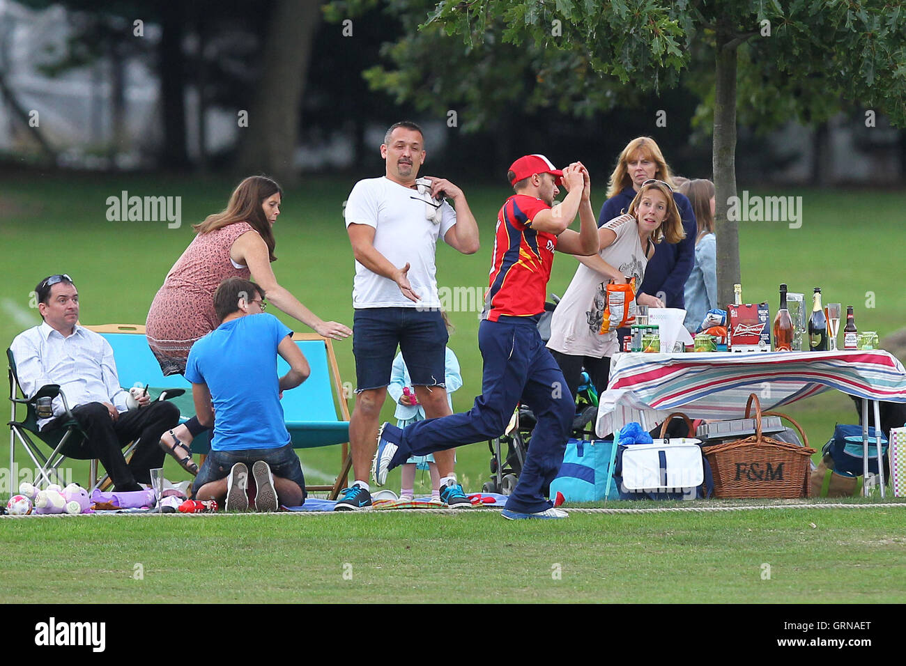 Jaik Mickleburgh of Essex takes a catch on the boundary - Upminster CC ...