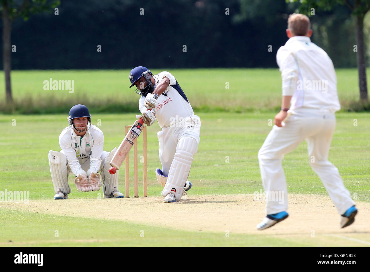 Shafiq Rahman in batting action for Upminster - Chelmsford CC vs ...