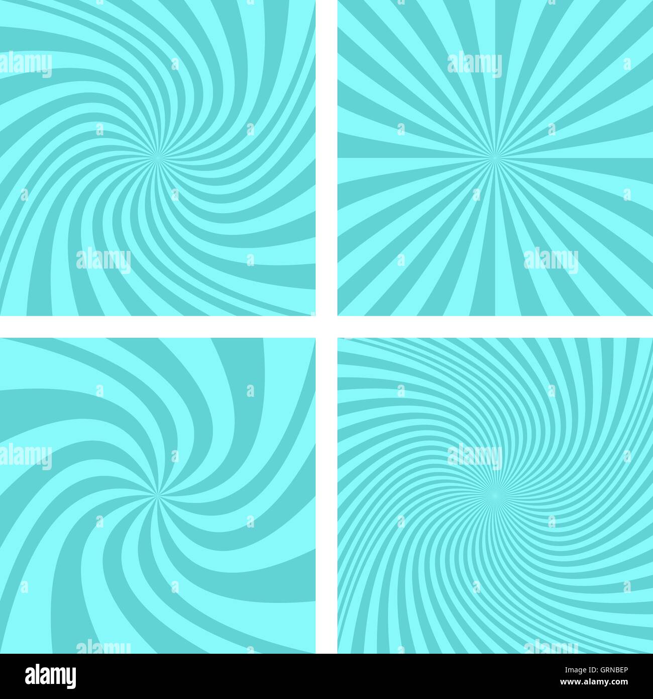 Cyan color spiral background design set Stock Vector Image & Art - Alamy